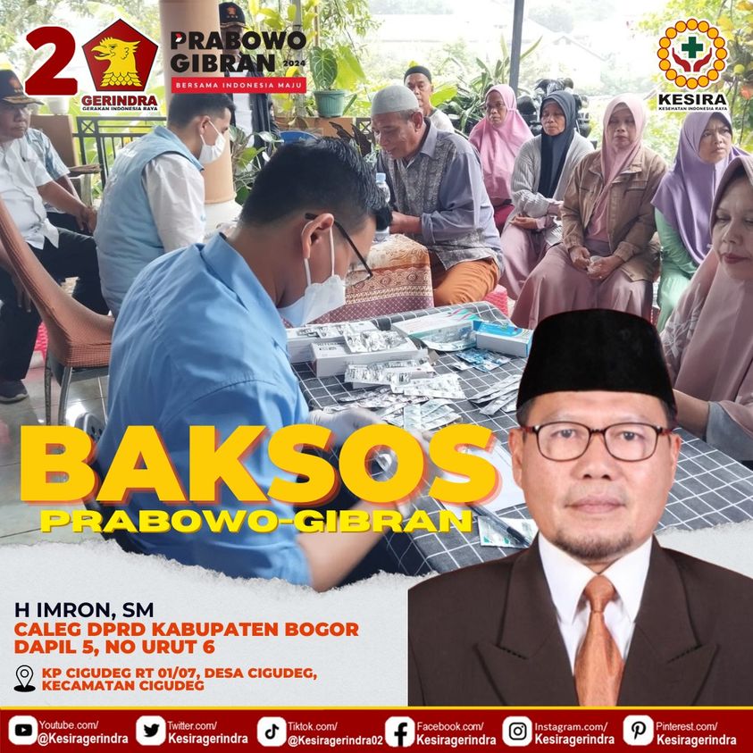BAKSOS PEMERIKSAAN KESEHATAN GRATIS DESA CIGUDEG - Kesira